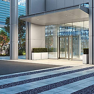 Austin Avenue Accents Large Modern Fiberglass Planter Box - Indoor Outdoor Rectangular Planter - Weather-Resistant, UV-Protected, Lightweight, Pre-drilled Drainage Holes - 36 inches - Black