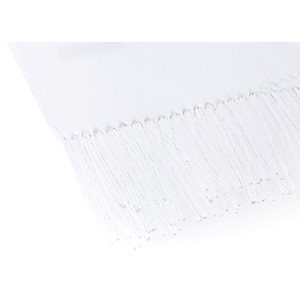 Cindy & Wendy Pashmina Shawls and Wraps Large Scarfs for Women Wedding Party Bridal Long Fashion Solid Shawl Wrap with Fringes (pure white)