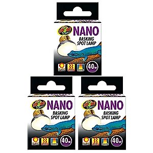 Zoo Med Nano Basking Spot Lamp 40 Watt - Pack of 3