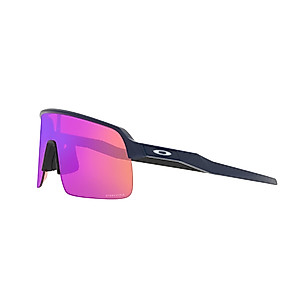 Oakley Men's OO9463A Sutro Lite Low Bridge Fit Rectangular Sunglasses, Matte Navy/Prizm Trail, 39 mm
