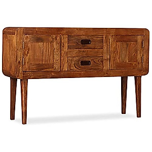 NusGear Sideboard Solid Wood with Sheesham Finish 47.2"x11.8"x29.5" -682