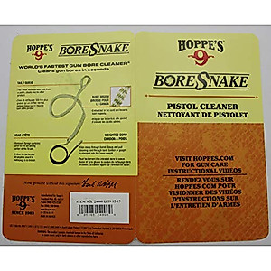 Hoppe's Boresnake .22 Caliber Pistol and Revolver, Clam E/F, Black
