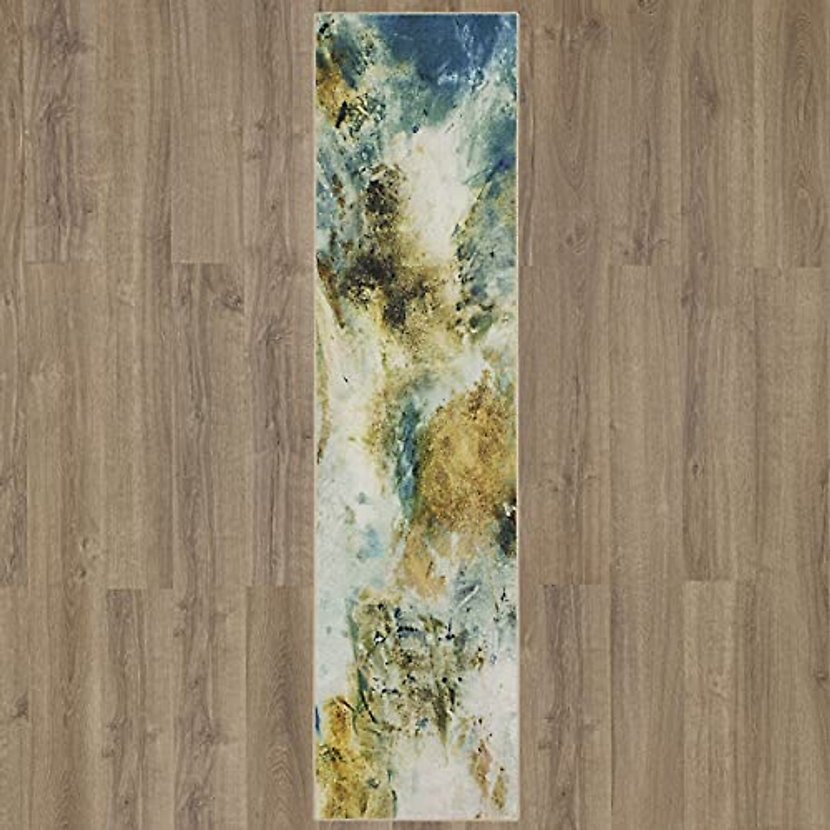 Mohawk Home Prismatic Shoreline Water Abstract (2' 6" X 10') Runner Rug