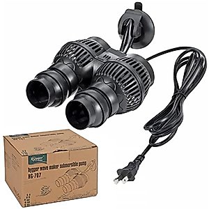 hygger Submersible Aquarium Powerhead 2000GPH Fish Tank Wavemaker Circulation Pump for Freshwater Saltwater, 360 Degree Rotatable Head Pump 16W