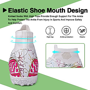 Indoor Soccer Shoes Mens Soccer Cleats Women Turf Soccer Shoes Men Tacos De Futbol para Hombre Zapatos De Futbol para Hombres Futbol Football Cleats for Big Boy Futsal Shoes High Top Shoes TF