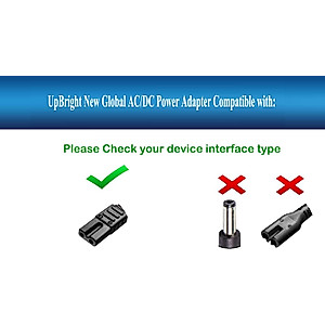 UpBright 2-Prong 12V AC/DC Adapter Compatible with BaByliss PRO FXX3C FX3 FX 3 Collection Professional High-Torque Cordless Hair Clipper BabylissPro DSA-12PF09-12FUS 120100 (S) Power Supply Charger