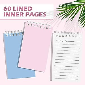 Ddaowanx Small Notebooks,3x5 Pocket Spiral Notepads With Lined Pages - The Perfect Little Mini Notebook to Stay Organized and Boost Productivity at Work or School (8, Delight Colors)