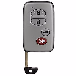 ZENITHIKE Replacement Keyless Entry for Smart Proximity Remote Key Fob 4-Buttons Key Uncut Blade Replacement for Toyota Avalon/for Toyota Camry 89904-06041 HYQ14AAB 271451-0140 Set of 1 Ship from USA