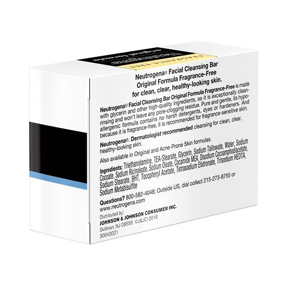 Neutrogena The Transparent Facial Bar Original Formula, 3.50 oz (Pack of 12)