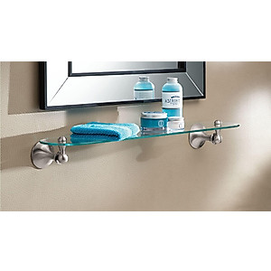 Moen DN7790BN Lounge Bathroom Vanity Shelf, Brushed Nickel