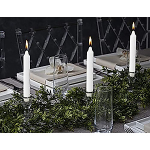 BOLSIUS White Household Candles Bulk Pack 45 Count - Unscented Dripless 7 Inch Dinner Candlesticks - 6+ Hours Burn Time - Premium European Quality - Consistent Smokeless Flame - 100% Cotton Wick