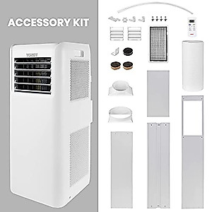 TOSOT 10,000 BTU Air Conditioner Easier to Install, Quiet and 3-in-1 Portable AC, Dehumidifier, Fan for Rooms Up to 300 sq ft, Aovia Series, White
