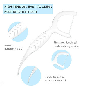 Individually Packaged Dental Floss,Floss Singles Bag,Dental Picks Disposable,Travel Dental Floss,Dental Floss, Floss Sticks,Easy to Carry Dental Flossers(100 Count)