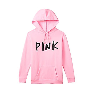 Victoria's Secret Pink Everyday Campus Pullover Sweatshirt Hoodie Color Daisy Pink Size X-Large New
