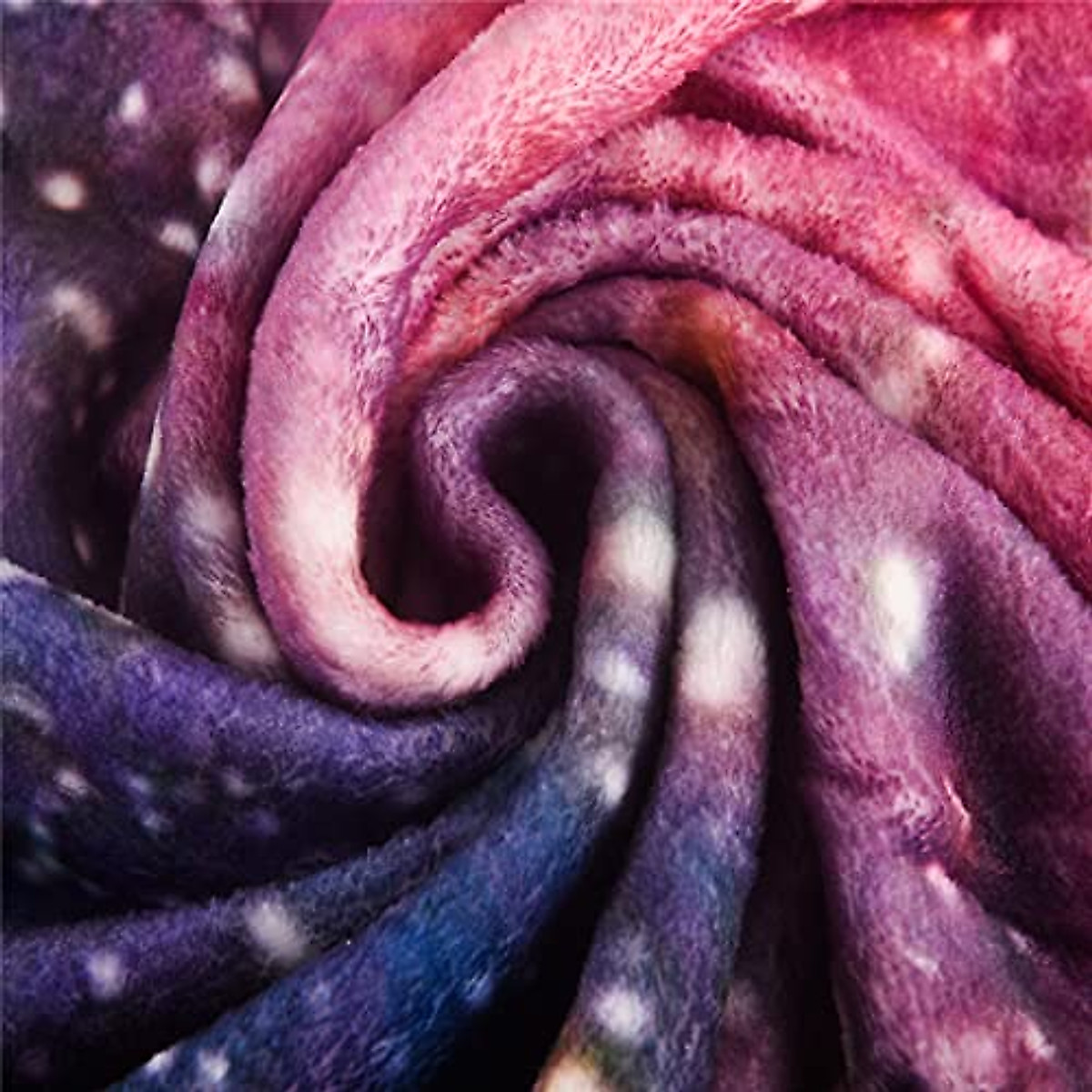 Goodbath Space Throw Blanket, Galaxy Universe Star Fleece Blanket for Sofa Couch Chairs, 60 x 50 Inch, Colorful