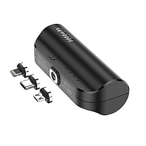 SUPERLIT 3-in-1 Mini Portable Magnetic Plug Power Bank Station for Phones and Devices