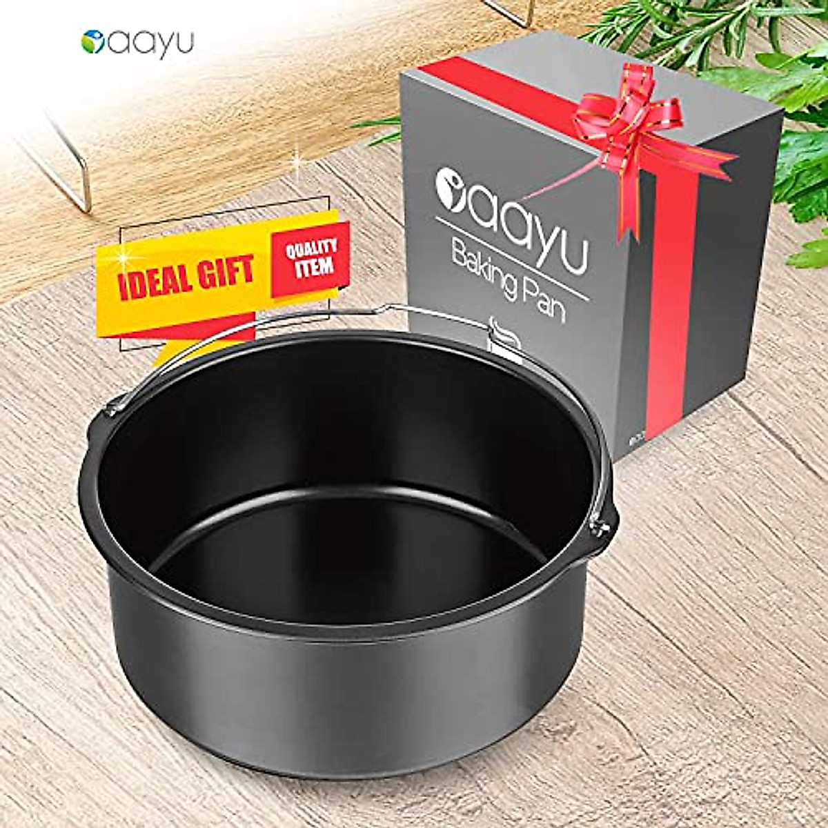 Baking Pan for Pressure Cookers, Air Fryers and Ovens- For 3 QT to 5QT Pressure Cookers & 3 QT 5.3QT Air Fryers.Fits InstantPot COSORI Ninja Foodi Gowise Philips NuWave Power Farberware & more