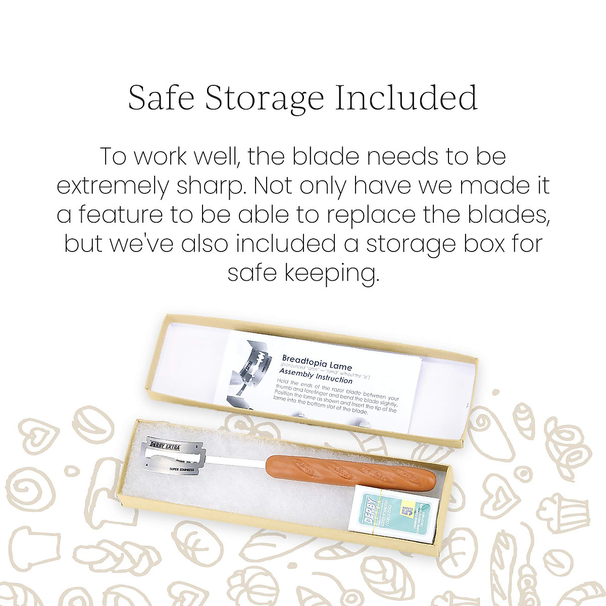 Breadtopia Bread Lame with 5 Blades & Storage Box | Premium Lame Bread Tool | Bread Lame Dough Scoring Tool | Perfect as a Sourdough Scoring Blade | Ideal Gifts for Bakers |