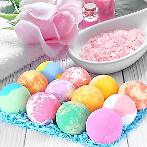 Bath Bombs for Kids with Toys Inside for Girls Boys - 12 Pack Handmade Bubble Bath Fizzies Bomb, Gentle and Kids Safe, Ideal Gift for Easter Eggs Stuffers Birthday Christmas