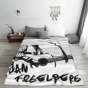 Flannel Blanket Dan Fogelberg Soft Lightweight Throw Blanket Warm Durable Sofa Couch Decor Beding 60"X50"