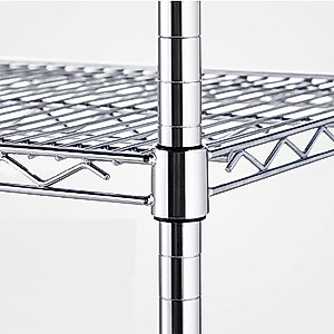 Wire Shelf Clips for 1" Post, 20 Pairs 40 Pieces Wire Shelving Shelf Lock Clips, Shelving Sleeves Replacements