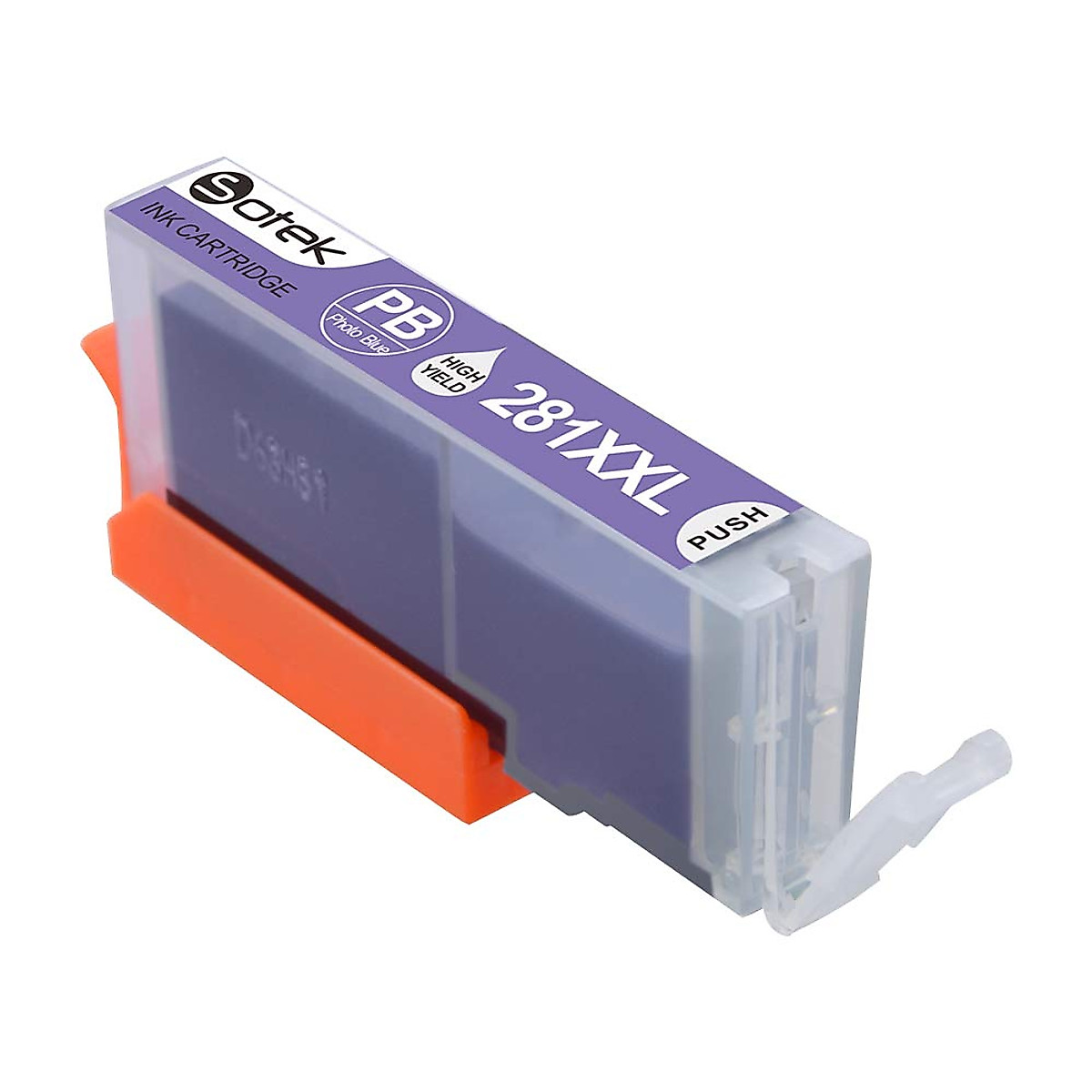 Sotek Compatible PGI-280XXL CLI-281XXL 280XL 281XL 280 281 Ink Cartridges, Use with PIXMA TS9120 TS8120 TS8220 TS8320 TS8322 TS9120 TS8100 TS8200 TS8300 Printers (with Photo Blue)