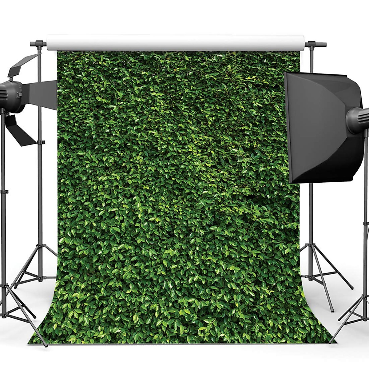 SJOLOON 8X8ft Green Leaves Backdrop Grass Backdrop Natural Green Lawn Party Photography Backdrop Birthday Newborn Baby Lover Wedding Photo Studio Props 10923