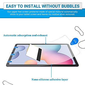 ZOEGAA Paper Screen Protector Compatible with Galaxy Tab S6 Lite 10.4 inch 2024, Matte Samsung S6 Lite Screen Protector Anti-Glare Anti-Blue Light,for Write and Draw on Paper Compatible with S Pen