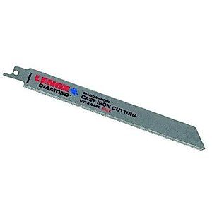 LENOX Tools Reciprocating Saw Blade, Diamond Grit, 8-Inch (10833800RDG),Black.Grey - 5 Pack