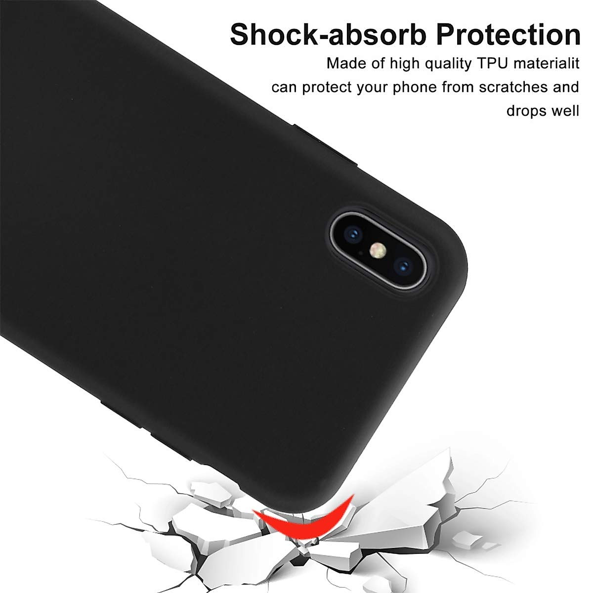 FZZSZS Case for Oppo Reno 6 Pro+ 5G,Soft Anti-Scratch Black Protective Shell Silicone Flexible TPU Phone Case Protection Cover for Oppo Reno 6 Pro+ 5G (6.55") - LLM39