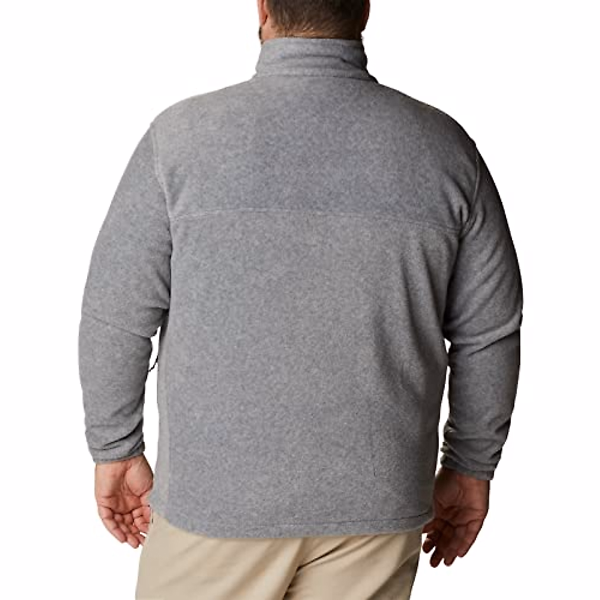 Columbia Apparel Steens Mountain 2.0 Full Zip Fleece Jacket, Light Grey Heather, Large