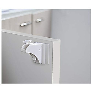 Child Safety Magnetic Cabinet Locks(20 Locks + 3 Keys), Baby Proof, No Tools Or Screws Needed - Norjews