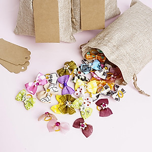 Yymobt 25PCS Burlap Bags with Drawstring, Reusable Burlap Favor Bag 5 x 7’’ Small Party Sacks for DIY Craft, Party, Christmas, Wedding, Festival Presents Bulk Bags