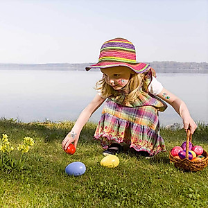 UNGLINGA Wind Up Chicks Easter Eggs Basket Stuffers Decorations for Toddler Boys Girls Kids Gift Prefilled Chicken Surprise Egg Toy Party Supplies Pack of 6