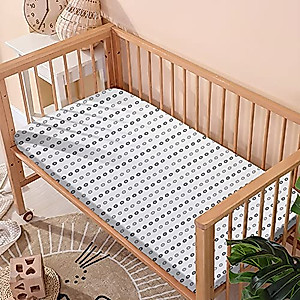 MOEMOE BABY Waterproof Crib Mattress Sheets 2 Pack Fitted Crib Sheets Toddler Bed Sheets Soft & Breathable Crib Mattress Cover Set for Baby Girls and boys