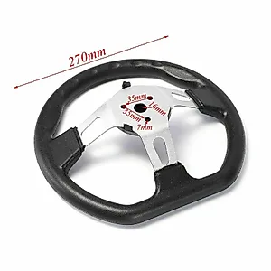 YC Yier 29" Go Kart Rear Axle Kit +Front End Steering Shaft Assembly+ Brake + 4.10-6" Wheels Tires +48V 1800W Brushless Electric Motor Kit for Go Kart ATV Quad Buggy Drift Trike 4 Wheeler