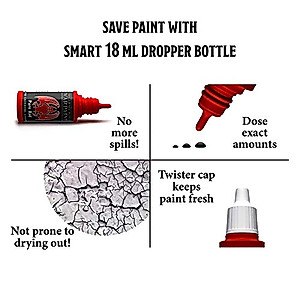 Grinning Gargoyle - Sci-Fi Paint Set - Acrylic Paints for Miniatures - 20x Assorted 18ml Colours with a Paint Brush - Army Painter Warpaints for Painting Space Marine and Aliens Figures (Starter)