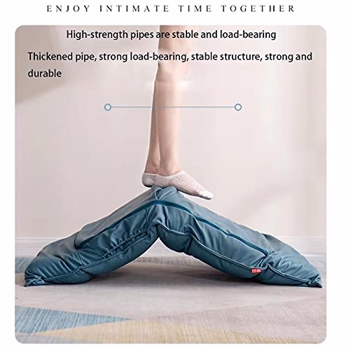 ASUMUI Lazy Sofa Tatami, Folding Single Sofa, Bed Seat Bedroom Balcony Bay 5 Gears for The Waist, 42 Gears for The Head, Adjustable (a)