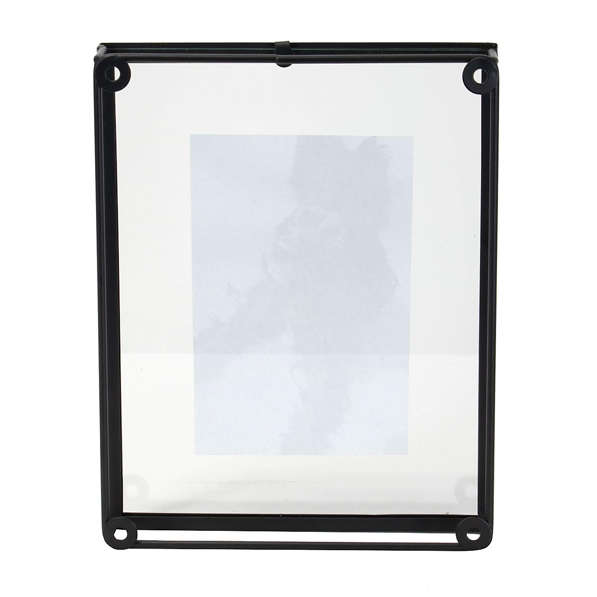 Foreside Home & Garden Black 4 x 6 inch Oversized Metal Decorative Picture Frame