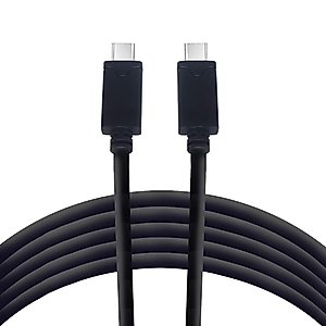 Vebner 20ft USB C to USB C Cable - Extra Long USB Type C - Compatible with Samsung, iPad Pro, Android Devices, Camera Tethering and More (Black)
