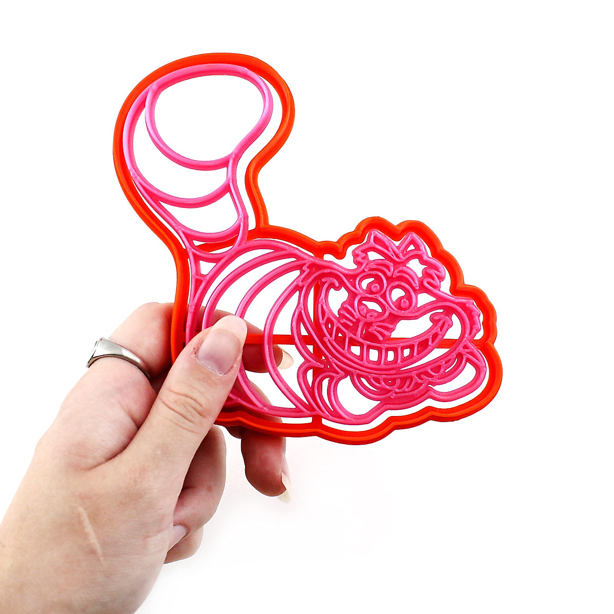 Cookie Cutter by 3DForme,For Cheshire Cat Baking Cake Fondant Frame Mold for Buscuit, Set 2 Piece Made in Ukraine