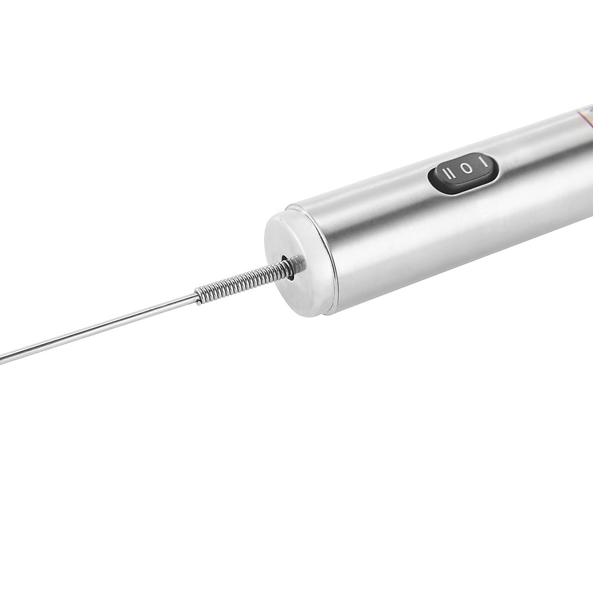 Rösle Stainless Steel Dual Speed Frother, Round Handle, 10.5-inch, Silver