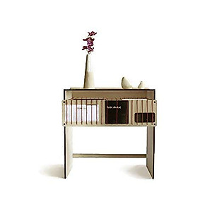 Small wooden modern sideboard storage cabinet for living room Many available colors as poplar Made of plywood Unique hallway sideboards Design by italian designer Laser cut wood and handmade