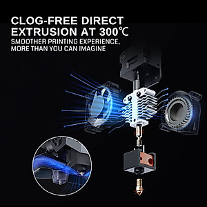 Official Creality Ender-5 S1 3D Printer with 250mm/s Printing Speed, 300℃ High-Temp Nozzle Direct Drive Extruder, Highly Metal Frame, CR Touch Auto-Leveling for Home, 220×220×280mm