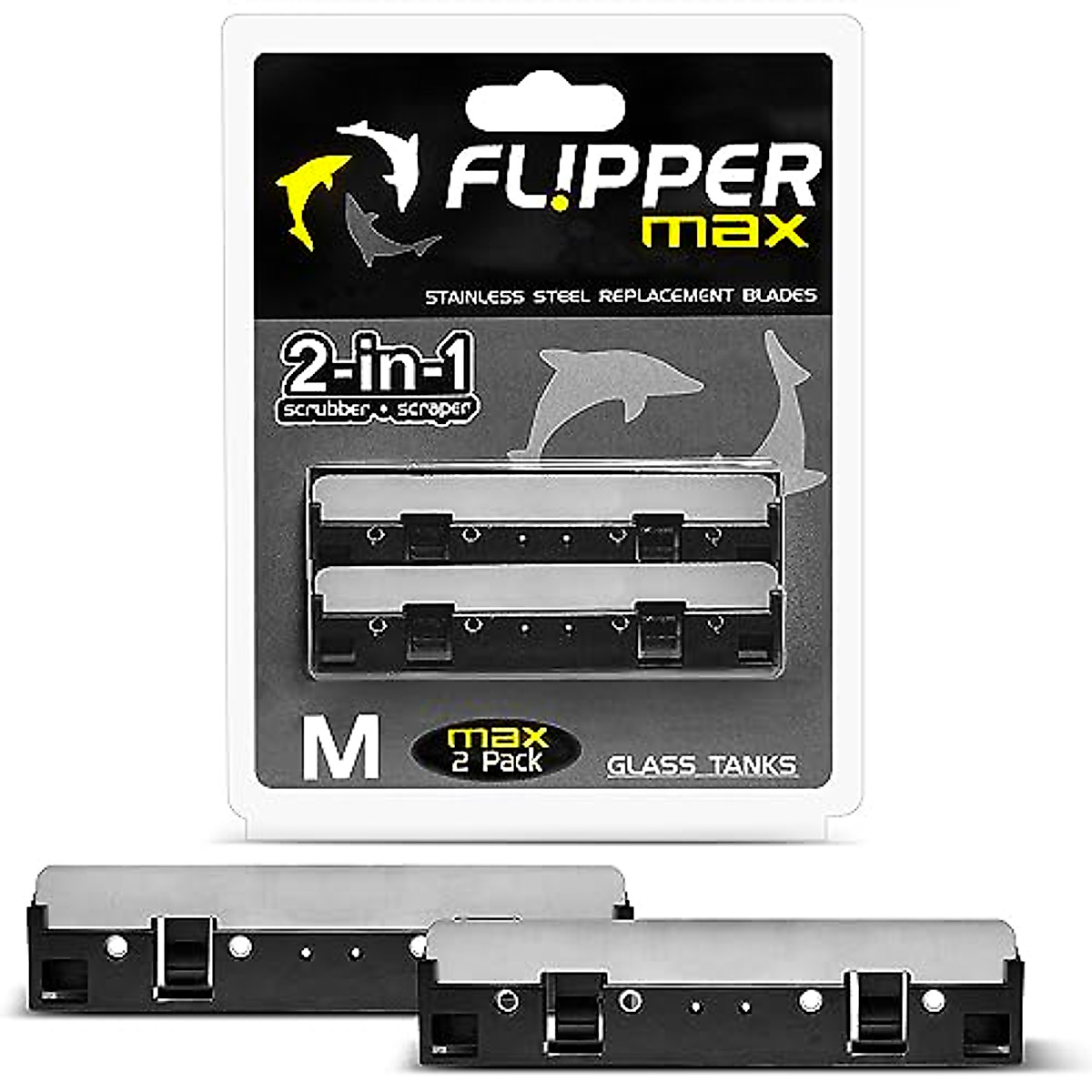 FL!PPER Flipper Max Aquarium Algae Scraper Replacement Blades for Fish Tank Cleaning Kits