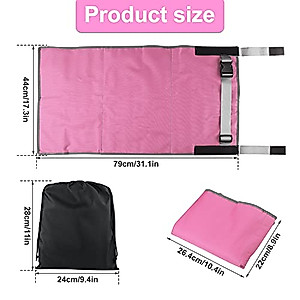 Kids Airplane Footrest, Lightweight Foldable Toddler Airplane Seat Extender Portable Toddler Travel Bed Kids Airplane Travel Essentials Airplane Travel Accessories for Kids (Pink)