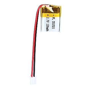 YDL 3.7V 120mAh 551521 Lipo battery Rechargeable Lithium Polymer ion Battery Pack with JST Connector