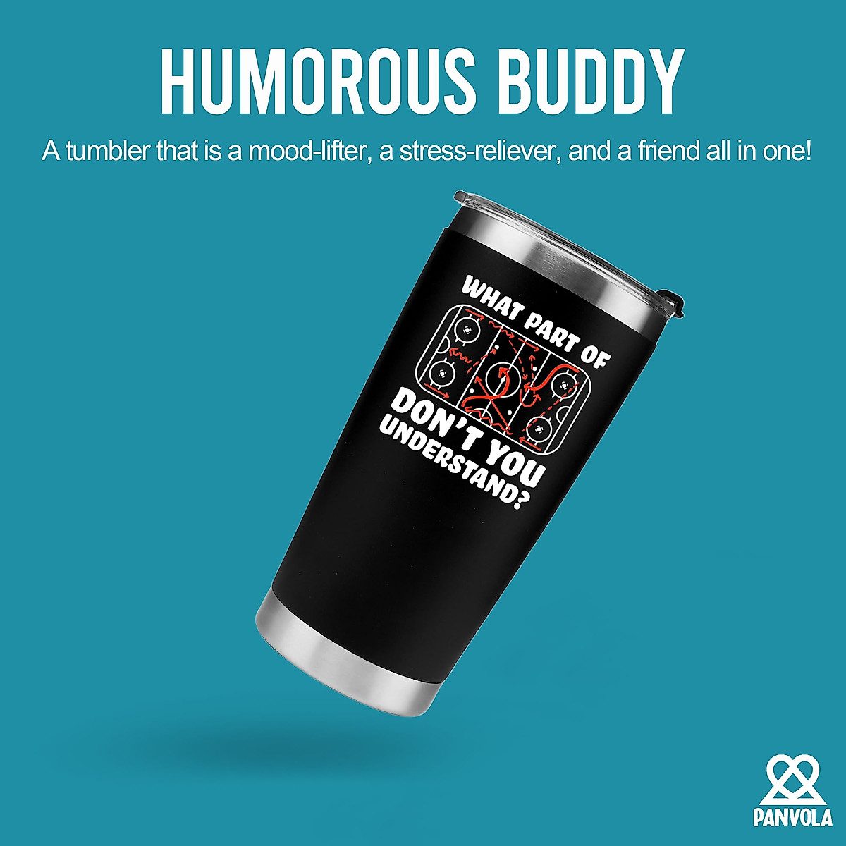 What Part of Don't You Understand Hockey Gifts Vacuum Insulated Tumblers Hockey Player Gifts Funny Sarcastic Coach Travel Mug (20 oz)