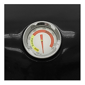 Dyna-Glo DGX376BCS-D Compact Charcoal Bullet Smoker - High Gloss Black