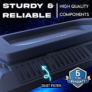 KLIM Everest Laptop Cooling Pad | New 2024 | Powerful Turbo-Fan 4300 RPM Laptop Cooler | Sealed Foam for Maximum Performance | Avoid Overheating and Protect Your Gaming Laptop | 14-17.3 in